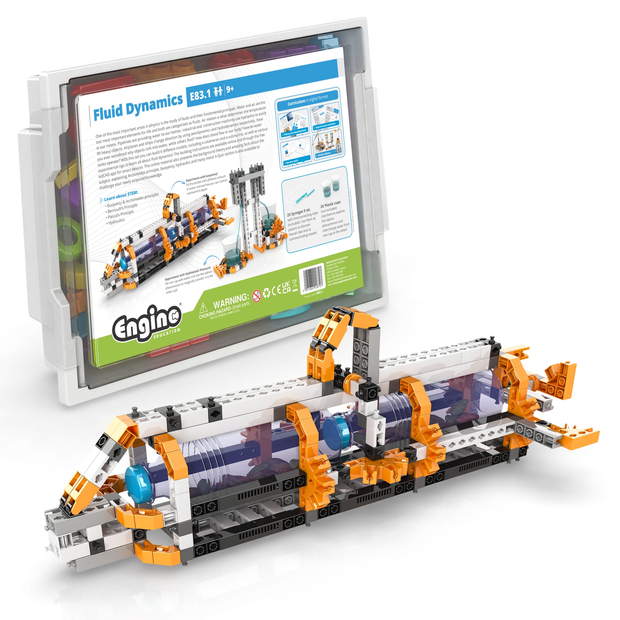 Engino Discovering STEM – Fluid Dynamics, Building Set for Kids Ages 9