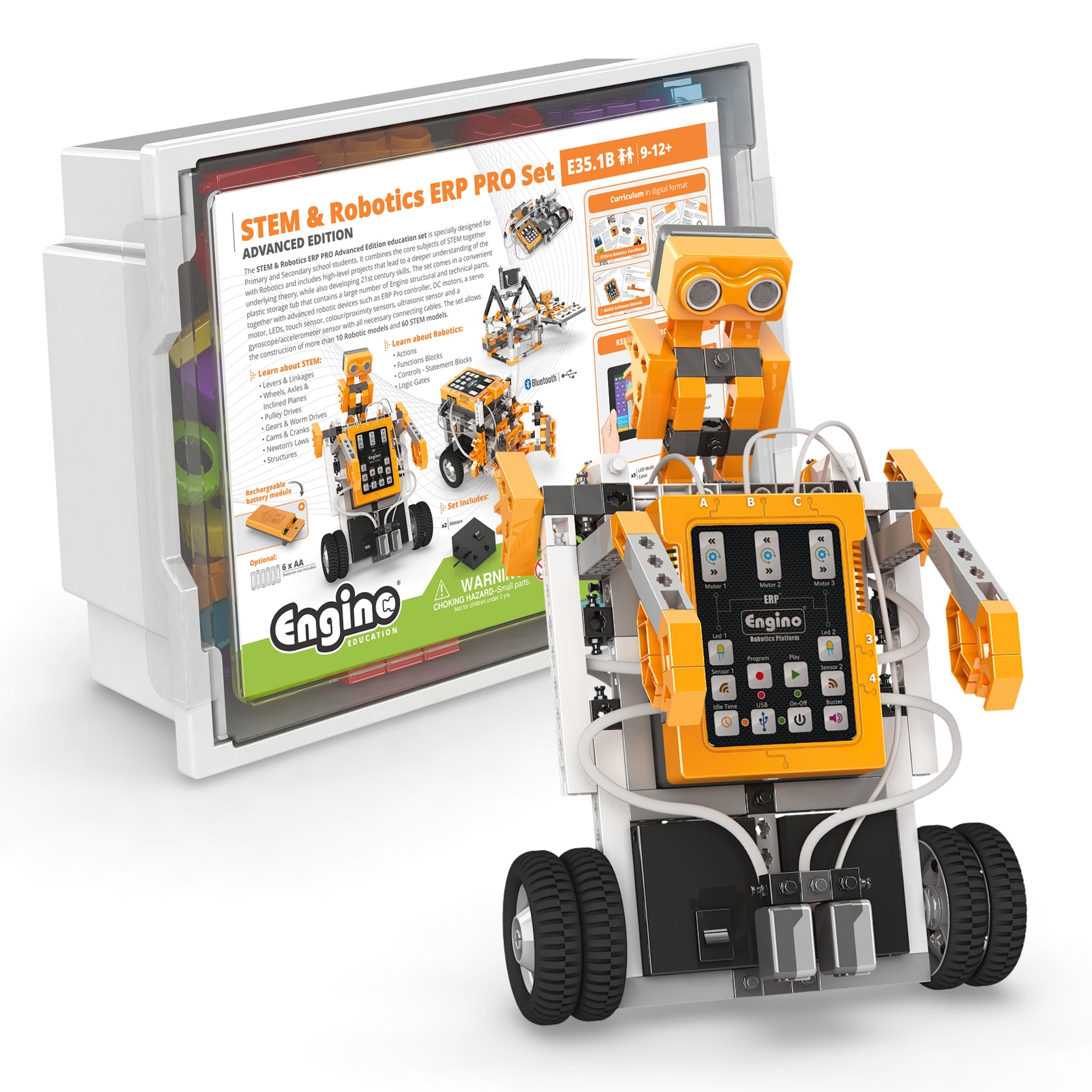 Engino STEM & Robotics ERP PRO Set – Advanced Edition, STEM Building K